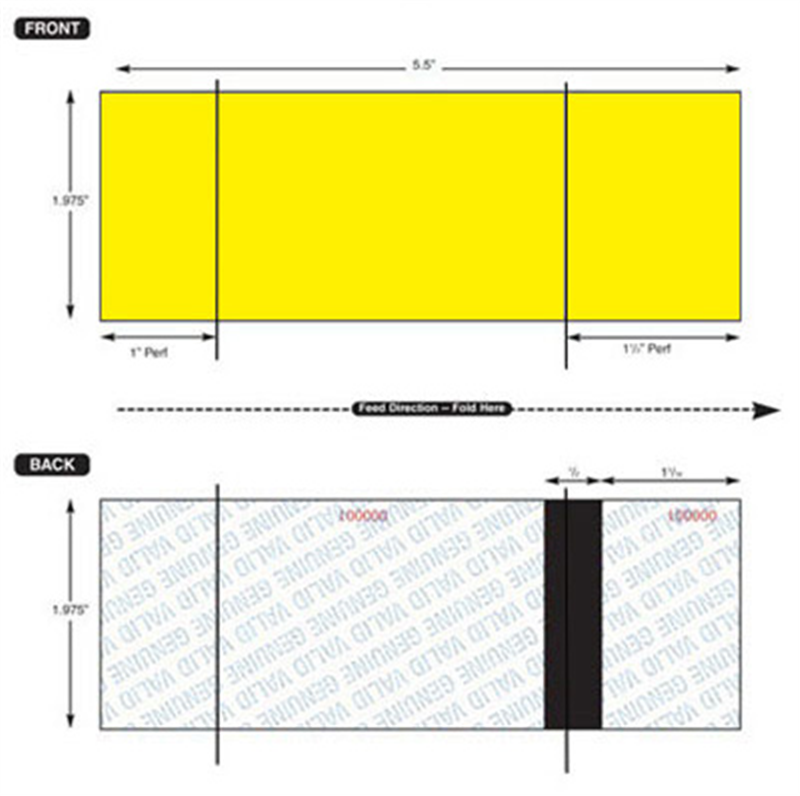 2" x 5.5" Generic Thermal TIckets