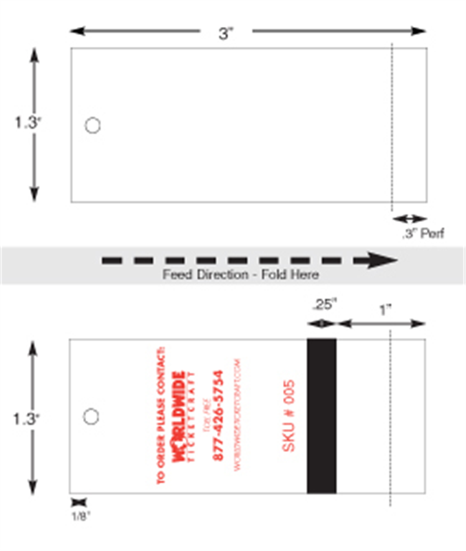 Generic Thermal Tickets in Non-Standard Sizes