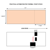 2" x 5.5" Generic Thermal TIckets | Worldwide Ticketcraft | WWTC | A ...